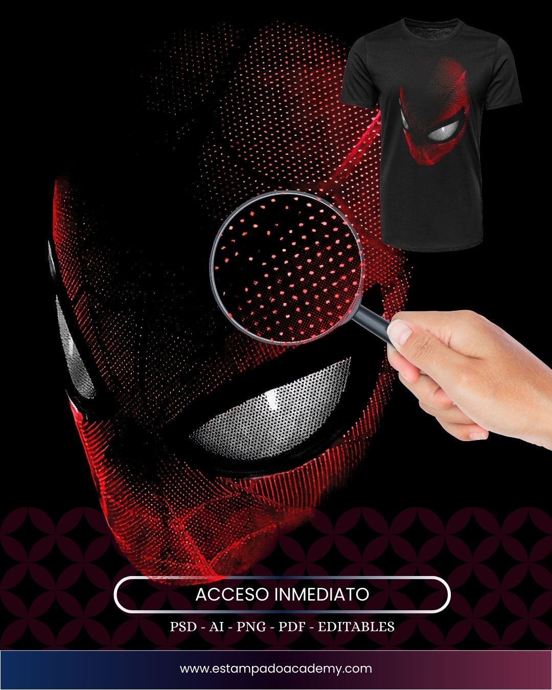 +100 Diseños en Semitono para DTF – Estampado Academy